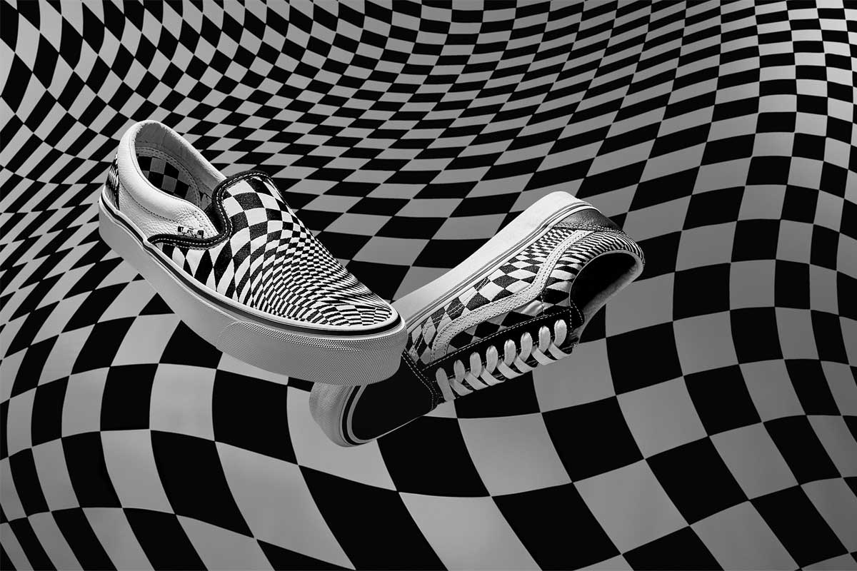 Le Vans Vertigo pack revisite l'iconique pattern damier de la marque ...